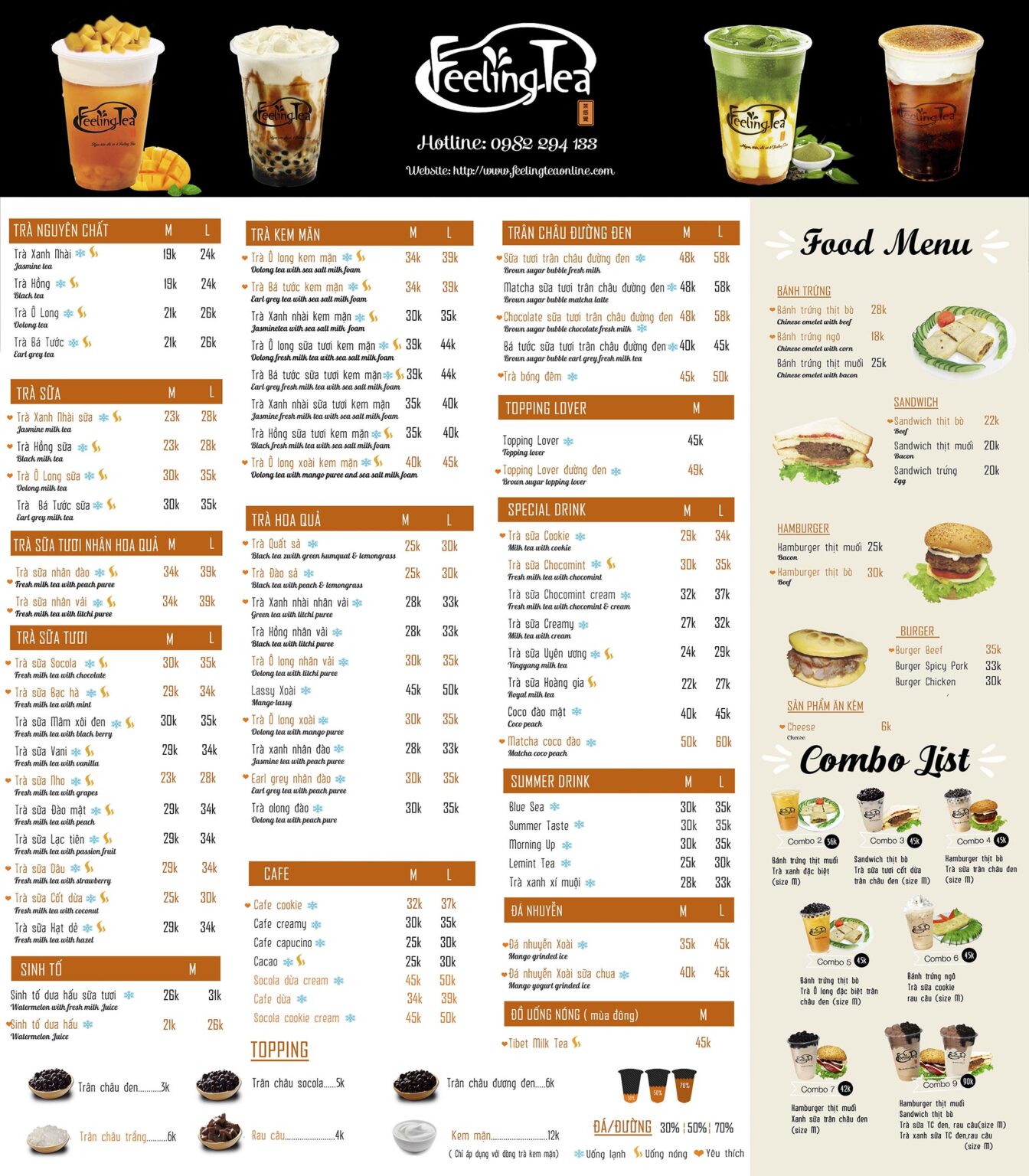 Menu mới của Feelingtea - Feeling Tea | Love your feeling